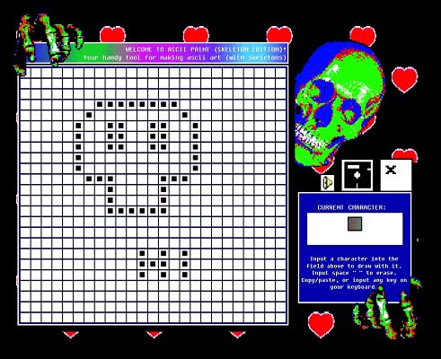 ASCII PAINT - SKELETON EDITION (Nathalie Lawhead)